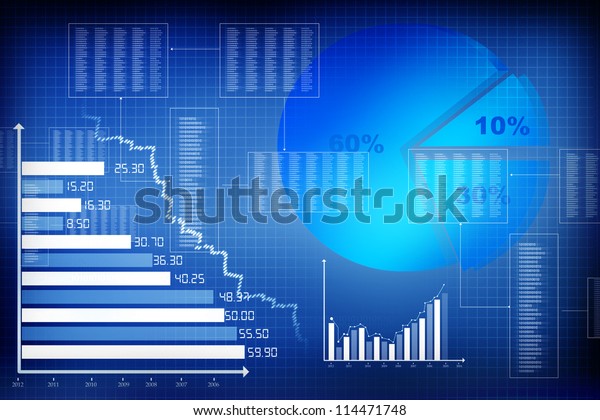 Business Chart Stock Illustration 114471748