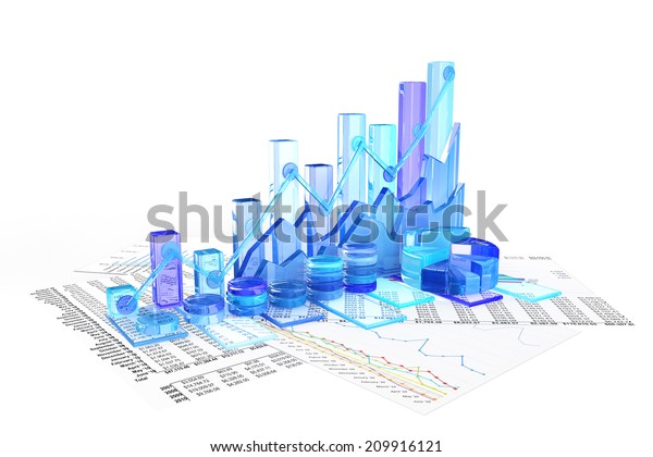 Business Chart Background Stock Illustration 209916121