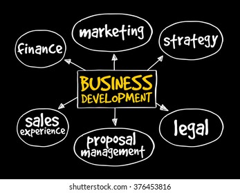Business Development Mind Map Business Concept: เวกเตอร์สต็อก (ปลอดค่า ...