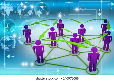 Business Network Stock Illustration 140976088 | Shutterstock