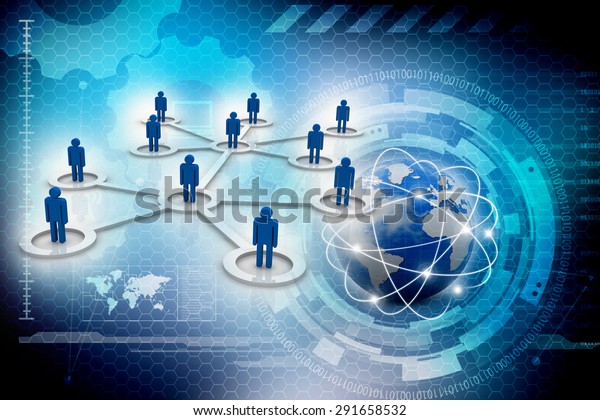 Business Network Stock Illustration 291658532