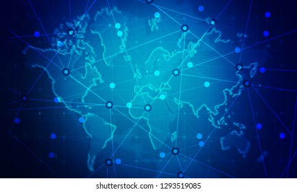 Business Network Connection Background Concept Stock Illustration ...