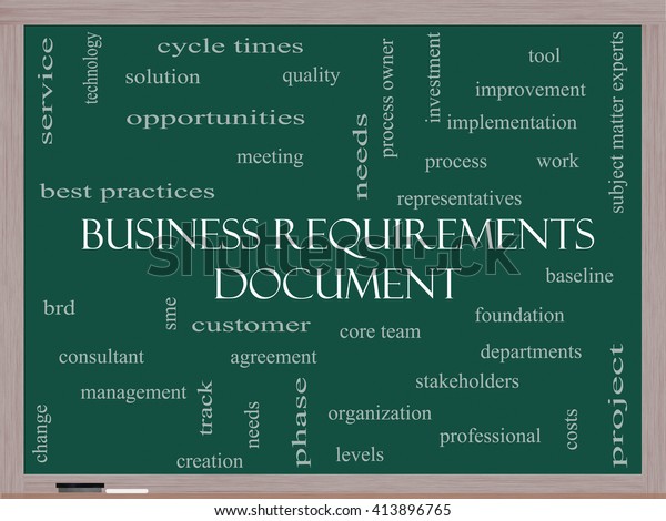 Business Requirements Document Word Cloud Concept Stock Illustration ...
