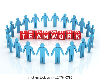 Business Teamwork 3d Render: ilustrações stock 1147840802 | Shutterstock