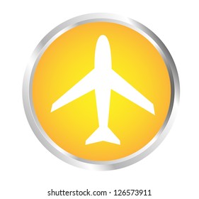 Button Airplane Stock Illustration 126573911 | Shutterstock