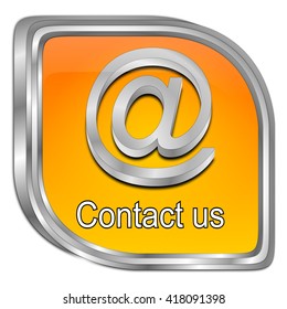 Button Contact Us 3d Illustration Stock Illustration 418091398 ...