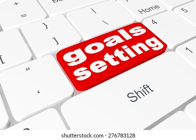 Button Goals Setting On Keyboard Stock Illustration 276783128 ...