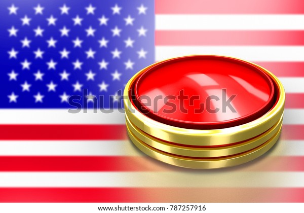 Button Launch Nuclear Missile Beginning War Stock Illustration ...