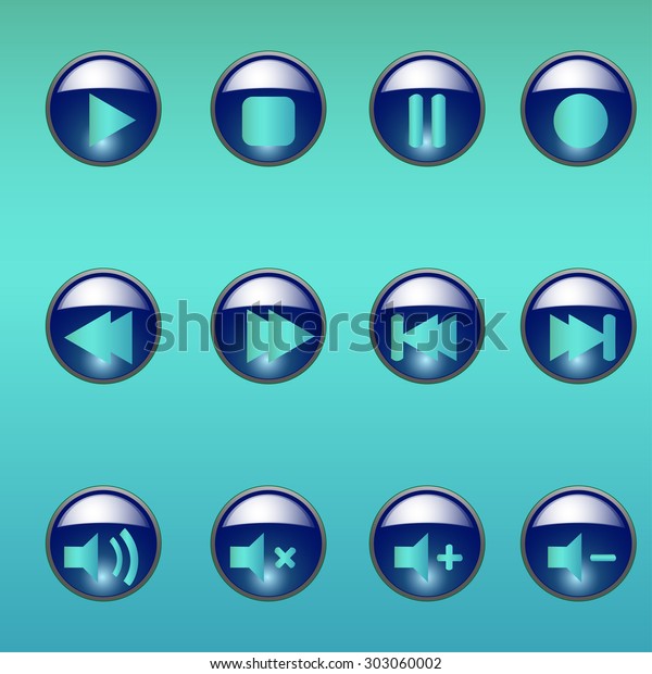 Button Turntable Stock Illustration 303060002 | Shutterstock
