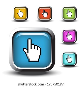 Buttons Cursor Hand Stock Illustration 195750197 | Shutterstock