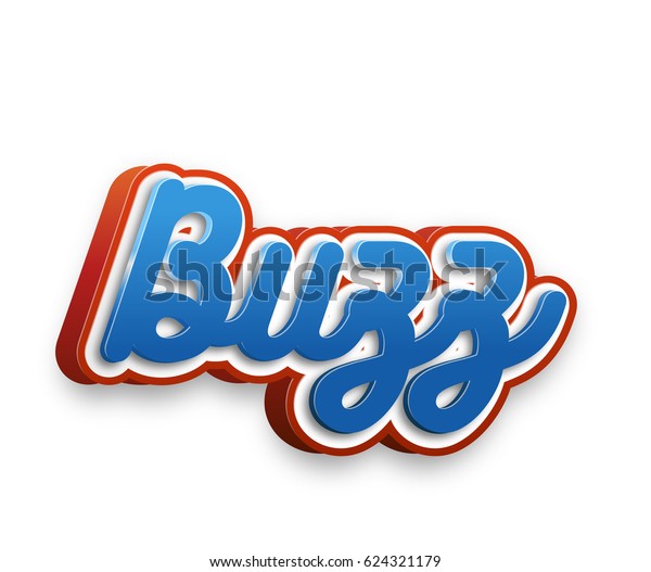 Buzz Text Title Headline 3d Fancy Stock Illustration 624321179 ...