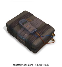 C4 Bomb Timer Explosive Device 3d Stock Illustration 1430144639 ...