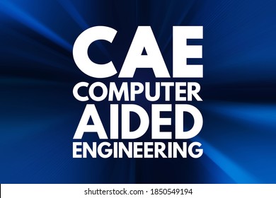 Cae Computer Aided Engineering Acronym Technology Stock Illustration ...