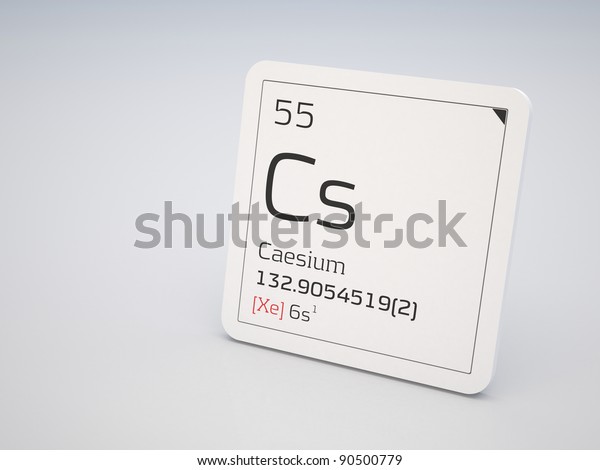 Caesium Element Periodic Table Stock Illustration 90500779 | Shutterstock