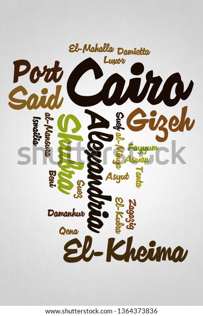 Cairo Word Cloud Cities Egypt Stock Illustration 1364373836 | Shutterstock