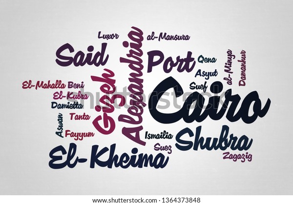 Cairo Word Cloud Cities Egypt Stock Illustration 1364373848 | Shutterstock