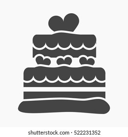 Cake Vector Icon Simple Style Web Stock Vector (Royalty Free) 476587174 ...