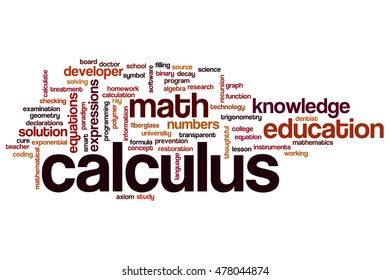 Calculus Word Cloud Concept: Hình minh họa có sẵn 478044874 | Shutterstock