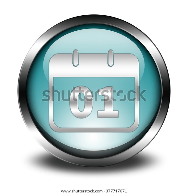 Calendar Button Isolated Stock Illustration 377717071 | Shutterstock