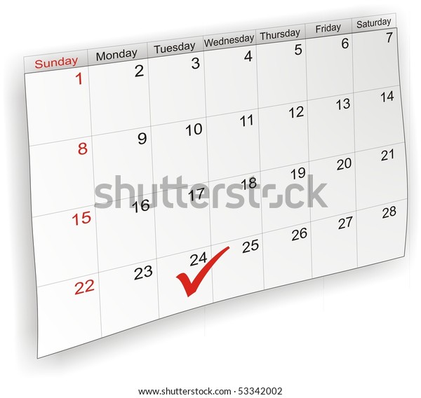Calendar Labeled Stock Illustration 53342002 | Shutterstock