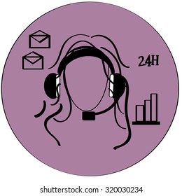 Call Operator Icon Stock Illustration 320030234 | Shutterstock