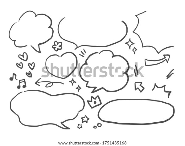 Callout Patterns Different Shapes Stock Illustration 1751435168 ...