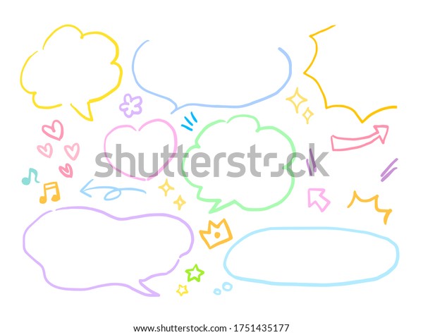 Callout Patterns Different Shapes Stock Illustration 1751435177 ...