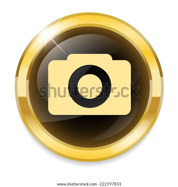 Camera Icon Button Graphic Design Element Stock Illustration 222197833 ...