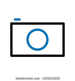 Camera Icon White Background Stock Illustration 1555219220 | Shutterstock