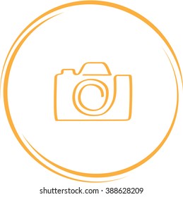 Camera Internet Button Raster Icon Stock Illustration 388628209 ...