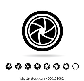 Camera Shutter Illustration Flat Style Stock Illustration 200101082 ...