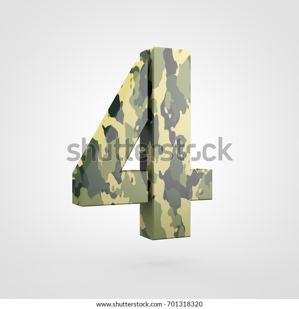 Camouflage Number 4 3d Render Military: стоковая иллюстрация, 701318320 ...