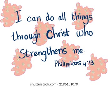 Can Do All Things Bible Verse Stock Illustration 2196151079 | Shutterstock