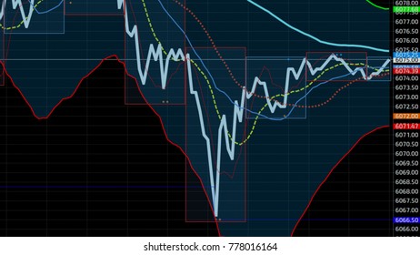 Graph Illustartion Value Markers Showing Decrease Stock Illustration ...