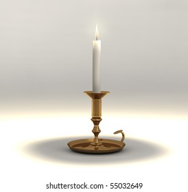 Una vela iluminada con un viejo Foto de stock 109535456 | Shutterstock