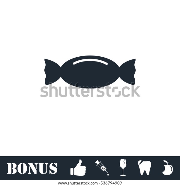 Candy Icon Flat Simple Illustration Symbol Stock Illustration 536794909