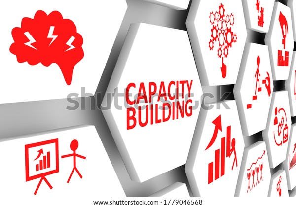 Capacity Building Concept Cell Background 3d Stock Illustration ...
