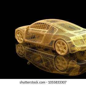 Car Design 3d Model Stock Illustration 1055833307 | Shutterstock
