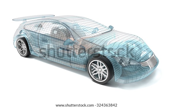 Car Design Wire Model Stock Illustration 324363842 | Shutterstock