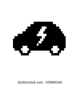 Car Icon Pixels Stock Illustration 592840160 | Shutterstock