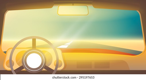 Car Interior View Inside Car Shiny Stock Vector (Royalty Free) 278017679