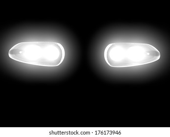 Car Lights Darkness 3d Render Stock Illustration 176173946 | Shutterstock