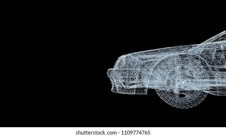 Car Model Body Structure Wire Model Stock Illustration 1109774765 ...