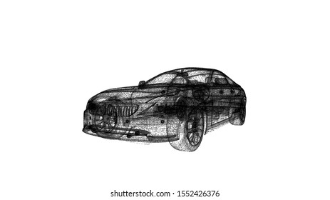 Car Model Body Structure Wire Model 스톡 일러스트 1552426376 | Shutterstock