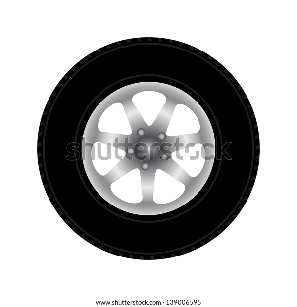 Car Wheel Raster Version Vector File Stock Illustration 139006595 ...