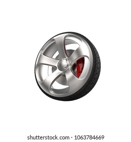 Render 3d Model Car Wheel Stock Illustration 1626456085