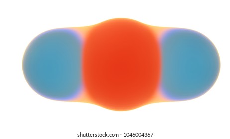 Carbon Dioxide Molecule Electron Shell Model Stock Illustration 1046004367