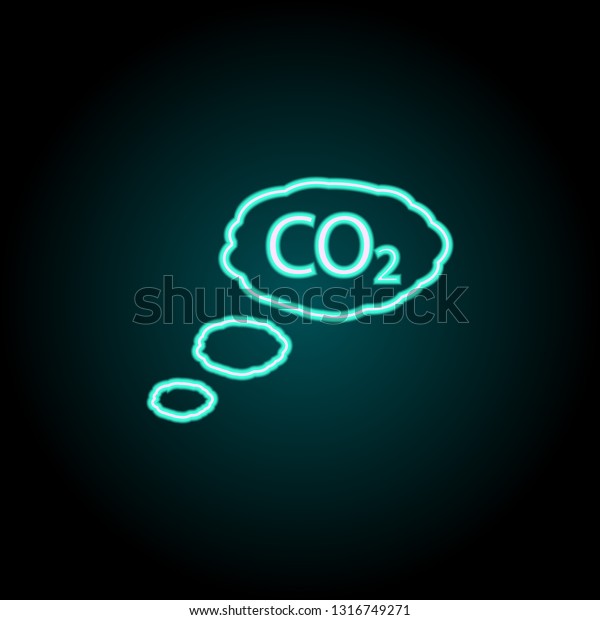 Carbon Dioxide Outline Icon Elements Ecology Stock Illustration ...