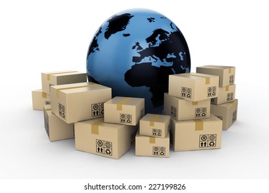 Global Logistics Shipping Worldwide Delivery Business Stock ...