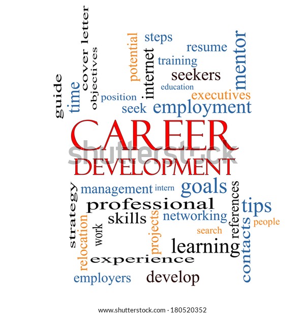 Career Development Word Cloud Concept Great Stock Illustration ...